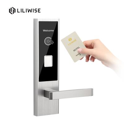China P35 Hotel RFID Keyless Door Lock - 6V Battery Powered with 10,000 Cycle Life for 35-65mm Doors for sale