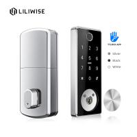 China LILIWISE T11B Smart WiFi Door Lock with 6 Access Methods - 150mm x 60mm Zinc Alloy for 30-65mm Doors for sale