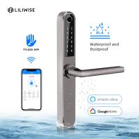 China S31B Smart Door Lock 38mm Slim 304 Stainless Steel with 6 Unlock Methods WiFi Bluetooth Fingerprint for sale