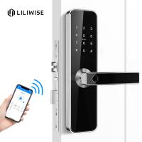 China Liliwise H31B WiFi Fingerprint Smart Lock with 6 Unlock Methods and 300 User Capacity for sale