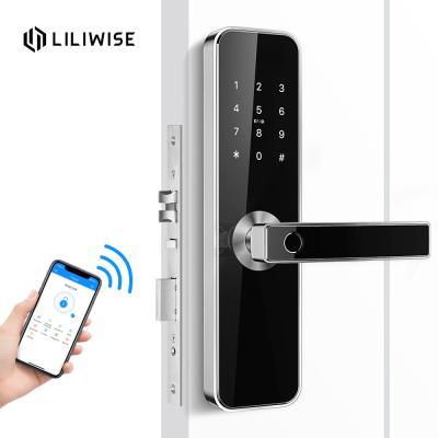 China Liliwise H31B WiFi Fingerprint Smart Lock with 6 Unlock Methods and 300 User Capacity for sale
