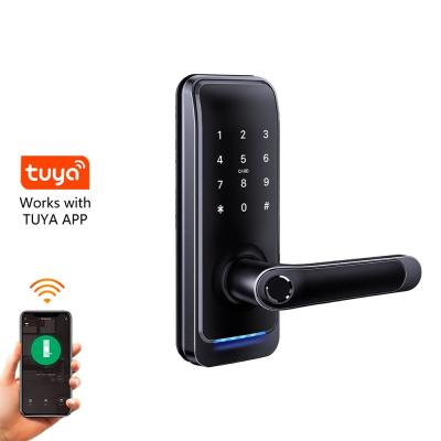 China Zinc Alloy WiFi Smart Door Lock 150x60mm 6V Automatic Access Control for sale