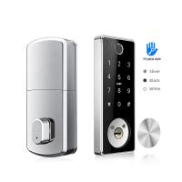China Silver Zinc Alloy BLE WiFi Smart Door Lock for Airbnb 6-in-1 Unlock 150mm for sale