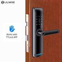 China ROSH Electronic Deadbolt Lock WiFi Keyless Remote Control Replaceable Cylinder 6V for sale