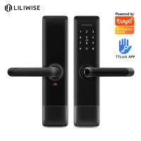 China IP55 Waterproof Smart Door Lock with Fingerprint & WiFi - 300×72×24mm Panel, 6V Battery, 1-Year Life for sale
