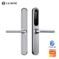 China Slim 38mm Smart Fingerprint Door Lock with WiFi APP Control - 304 Stainless Steel for 30-80mm Doors for sale