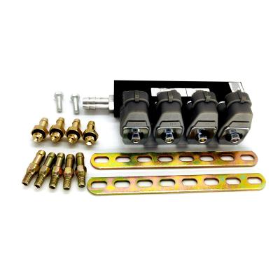 China 167HZ 2 Ohm Grey Injector Rail LN-LIG1S For 4 Cylinder CNG LPG Gas Conversion Kit for sale