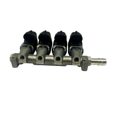 China LN-LIG1 Black LPG CNG Multi Cylinder Injector Rail For 3 Ohm High Speed Car for sale