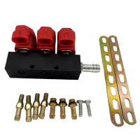 China Red 2 Ohm / 3 Ohm 3 Cylinder LN-VTK03 For CNG / LPG Common Injector Rail for sale