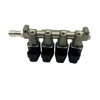 China LN-LIG1 4 Cylinder Black Injector Rail for 2 Ohm / 3 Ohm Sequential Injection System for sale