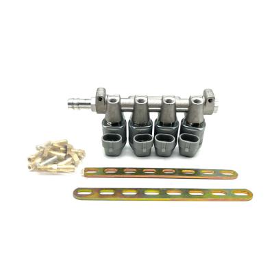 China LPG CNG Fuel Injection System 2 Ohm Or 3 Ohm Grey Injector Rail for Autogas for sale