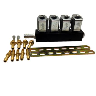 China 2 Ohm 3 Ohm Resistance Black LN-LIG1S LPG CNG Injector Rail For Autogas for sale