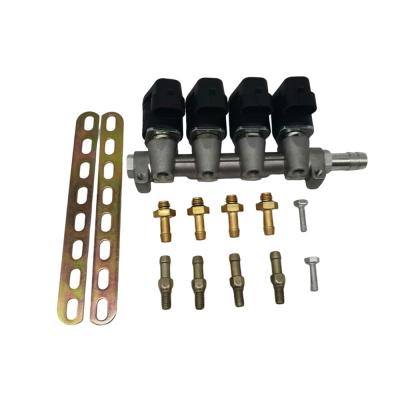 China 4 Cylinder LPG CNG Alloy Injector With 12V Voltage And 2 Ohm Resistance for sale