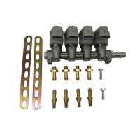 China Grey Injector Rail For LPG/CNG With 2 Ohm Resistance Professional Test For CNG Or LPG 4 Stroke Cars for sale
