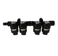 China Assembled 4 Cylinder Black LPG CNG Injector Rail 2Ohm / 3Ohm for sale