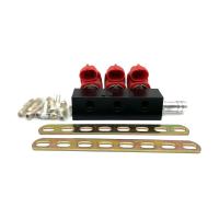 China Red Gas Fuel LPG CNG Injector Rail Easy Installation For 3 Cylinder Engine for sale