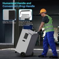 China 150l/D Professional Air Dryer Metal Sheet Dehumidifiers Industrial 220v Big Wheels Commercial Industrial Dehumidifier for sale