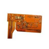 China printed circuit board 2laye flexible pcb production yellow cover film surface ENIG for sale