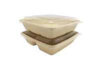 China 9 inch Outdoors Takeaway Food Containers Disposable Lunch Biodegradable Container for sale
