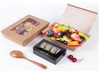 China Eco Friendly Disposable Kraft Paper Salad Bowl 500ml 1000ml Food Container with Lid for sale