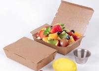 China Eco Friendly Disposable Kraft Paper Salad Bowl 500ml 1000ml Food Container with Lid for sale