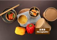 China Disposable Kraft Paper Soup Bowls 8oz to 32oz Biodegradable Takeaway Food Containers for sale