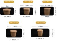 China Biodegradable Kraft Paper Soup Bowl 8oz to 32oz Disposable Takeaway Salad Container for sale