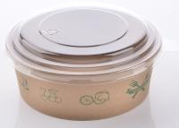 China Custom Printed Kraft Paper Soup Bowls 8oz to 32oz Disposable Food Container with Lids for sale