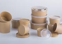 China Kraft Paper Soup Bowl 8oz 12oz 16oz Disposable Hot Soup Bowl with Paper Lid for sale