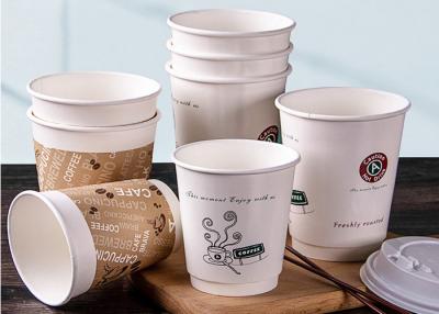 China Custom Printed Disposable Paper Coffee Cup 12oz 360ml Kraft Hot Drink Cup for sale