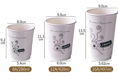 China Wholesale 10oz Single Wall Food Grade Disposable Custom Printed Paper Coffee Cup for sale