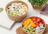 China Disposable Kraft paper container saland bowl cup biodegradable or  bowl cup for sale