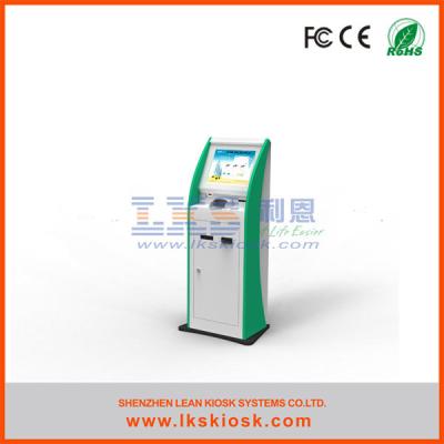 China Payment Kiosk with 17-inch Touch Screen, Cash Acceptor & 21-inch Advertising Display - Industrial Grade Self-Service Terminal for sale