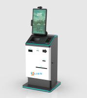 China Hotel Self Check In Kiosk 19 Inch Touch Screen Guest Registration Kiosk 50kg for sale