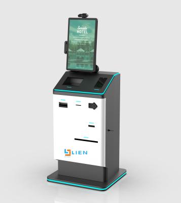China Hotel Self Check In Kiosk 19 Inch Touch Screen Guest Registration Kiosk 50kg for sale