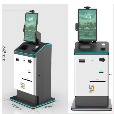 China Smart Hotel 21.5 inch Self Service Terminal for Check In and Check Out with Face Recognition for sale