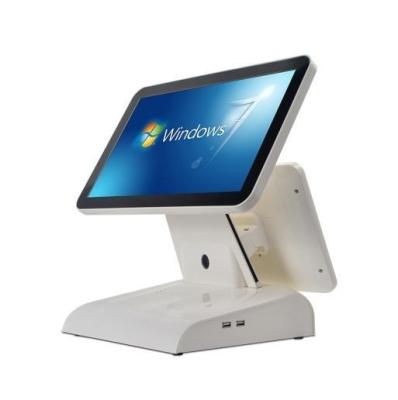 China LKS 15.6 Inch Touch Screen POS Terminal with WiFi, Intel Core Processors and Dual Display Support for Retail Systems for sale