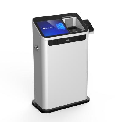China 15 Inch Hotel Check In Kiosk Self Checkout with Credit Card Payment 19 Inch Touch Screen for sale