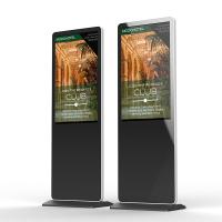 China WiFi Floor Standing LCD Advertising Kiosk 55 Inch Outdoor Digital Signage Totem 1920x1080 for sale