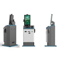 China Hotel Self Service Check In Kiosk 19 Inch Capacitive Touch Screen with Passport Scanner for sale