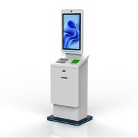 China Hotel Smart Check-in Kiosk with Room Key Card Dispenser and Printer - 17/19 Inch Touch Screen, 110-240V Power Supply for sale
