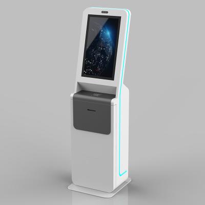 China Self-Service Payment Kiosk with 21.5 Inch Touch Screen RFID NFC Camera Printer Cash Dispenser for sale