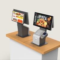 China 24 Inch Touch Screen Self Service Ordering Kiosk with Intel Core i3 and 80mm Thermal Printer for sale