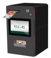 China Counter Top Cash Handling Machine with Cash Recycler and Coin Recycler 1000 Note Capacity 1500 Coin Capacity for sale