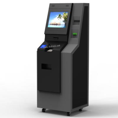 China LKS Bitcoin ATM Kiosk Cold Roll Steel 1.5mm Waterproof with Bill Dispenser 17in Touch Screen for sale