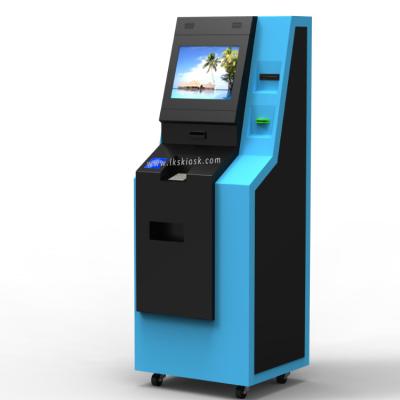 China Self-Service Payment Kiosk with 17-19 Inch Touch Screen, Card Dispenser and 500GB Storage for Financial Applications for sale