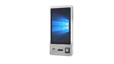 China Wall-mounted Self-service Kiosk With QR Code Scanner And 80mm Thermal Printer for sale