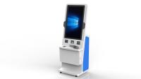 China Hospital Self Check-In Kiosk with Card Payment & QR Scanner - 10-Point Touch Screen, 7-Second Card Issuance for sale