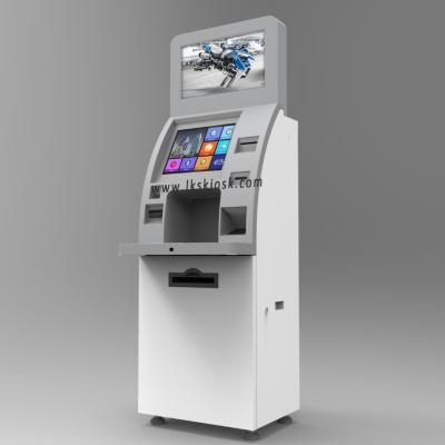 China Indoor Self Service Kiosk Dual Touch Screen 19inch for Social Insurance Department for sale
