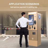 China Parking Payment Station With 21.5 Inch High Brightness Touch Screen And Cash Coin Acceptor And Change Kiosk for sale